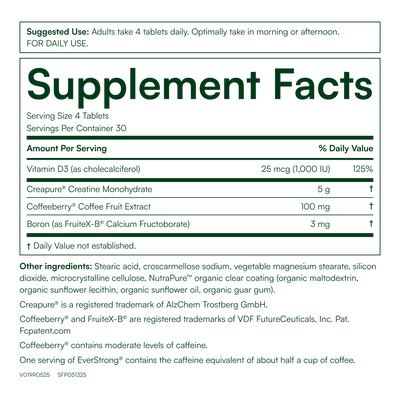 EverStrong® Creatine Tablets – Purity Products