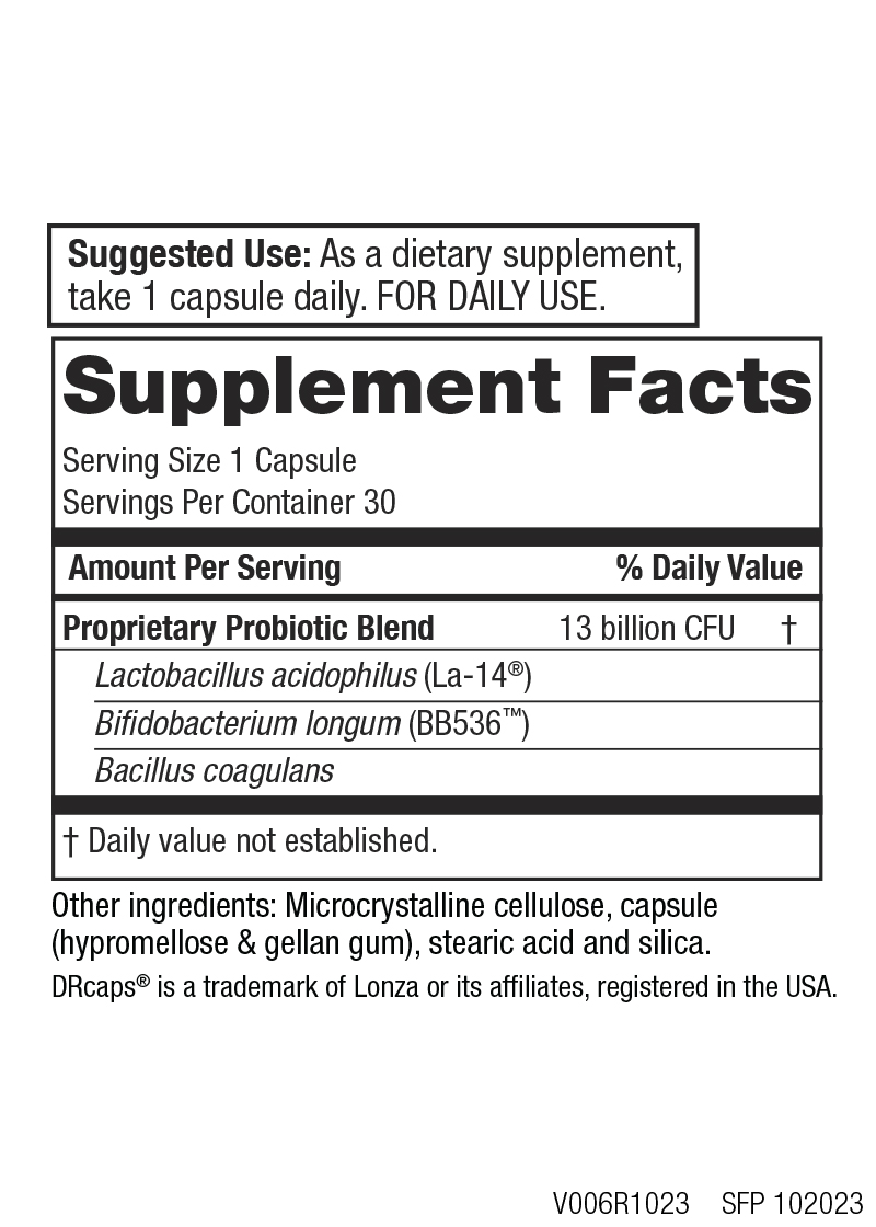 Probiotic Super Pill™ – (BB536 Bifido + La-14 + GastroBacillus)